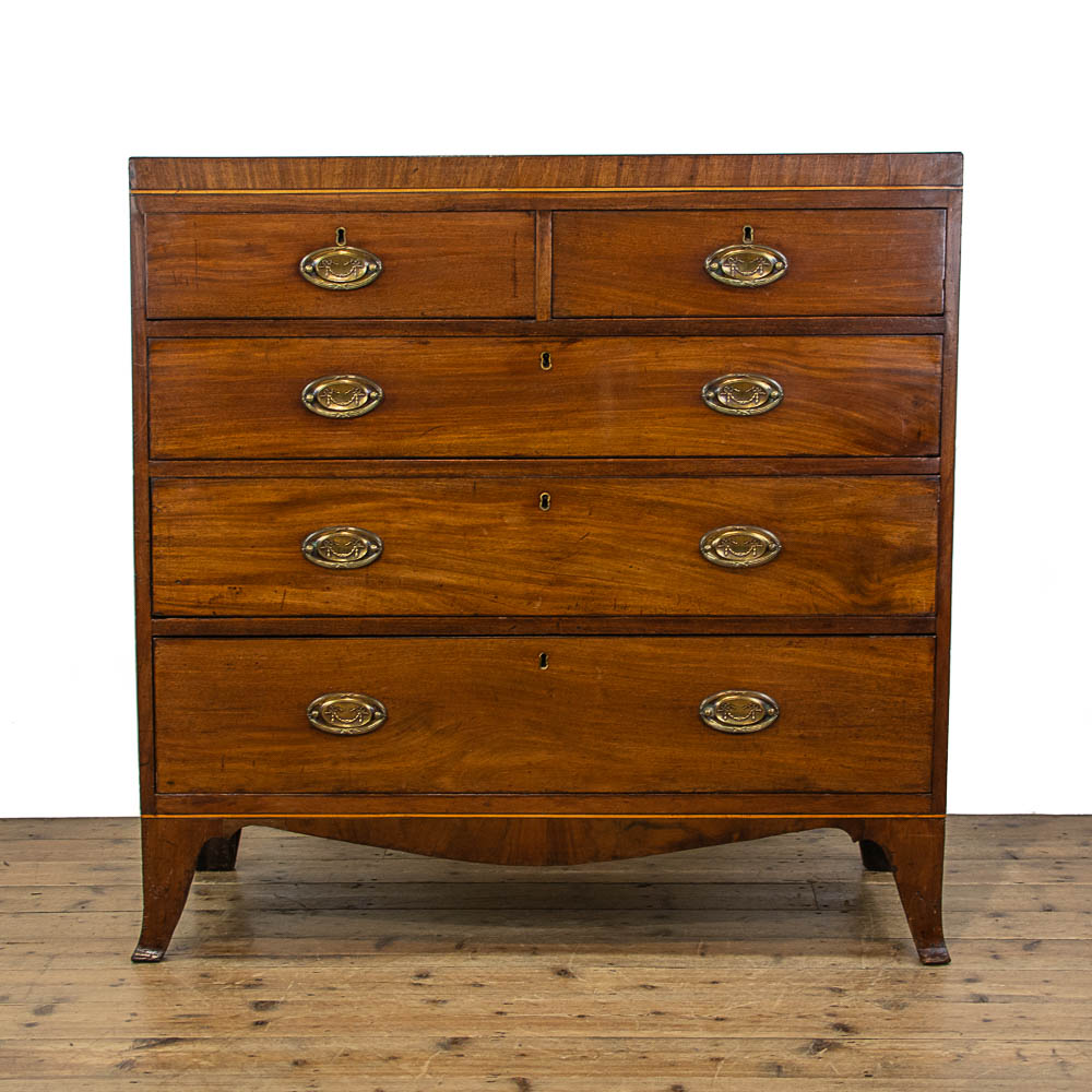Regency Antique Mahogany Chest of Drawers | M-4744 | Penderyn Antiques