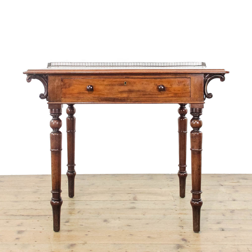 Antique Victorian Writing Table with Leather Inset Top | M-6339 ...