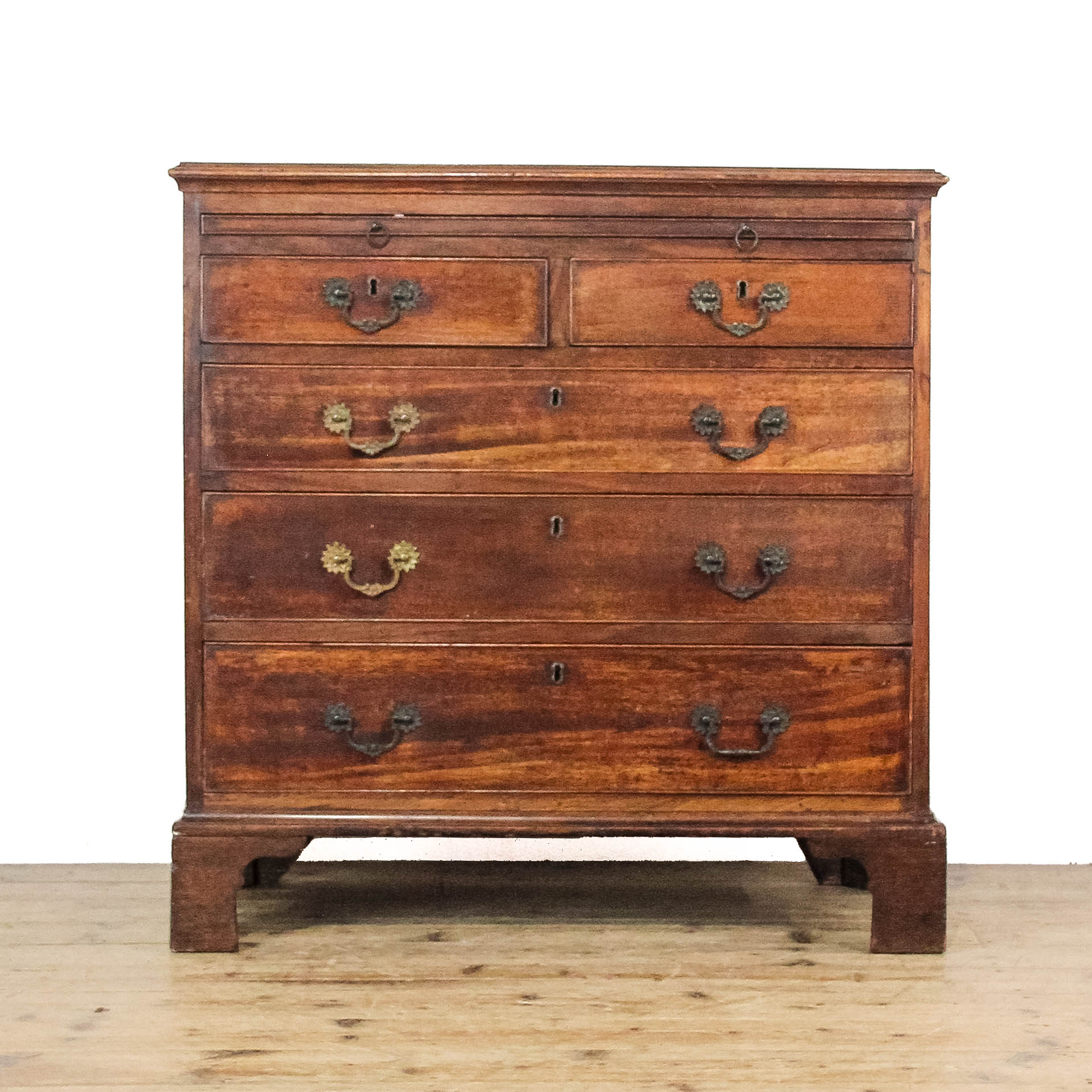 Antique Georgian Mahogany Chest of Drawers | M-6557 | Penderyn Antiques
